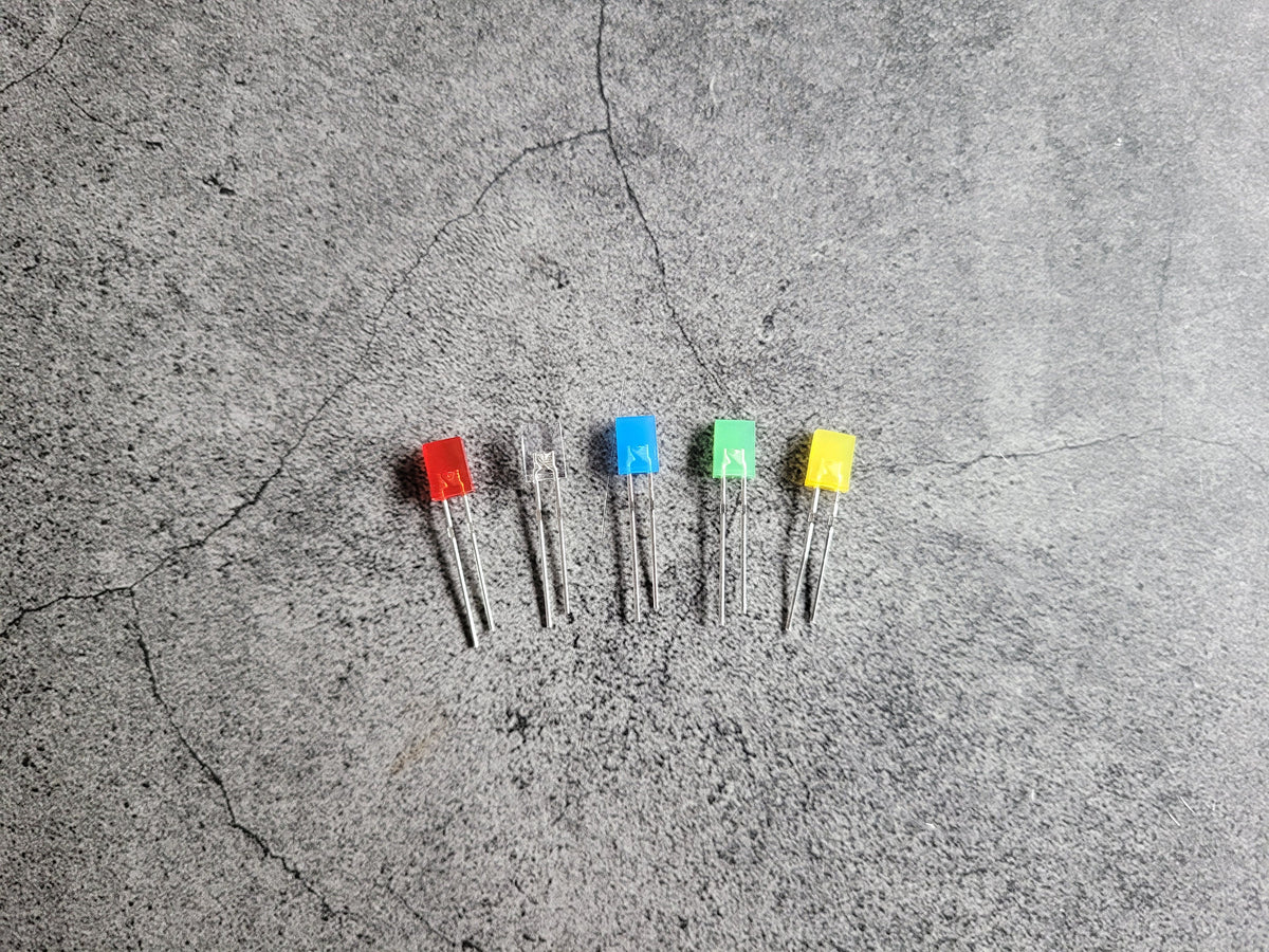 5mm Rectangular Accent LED (Assorted Colors)– The Saber Merchant